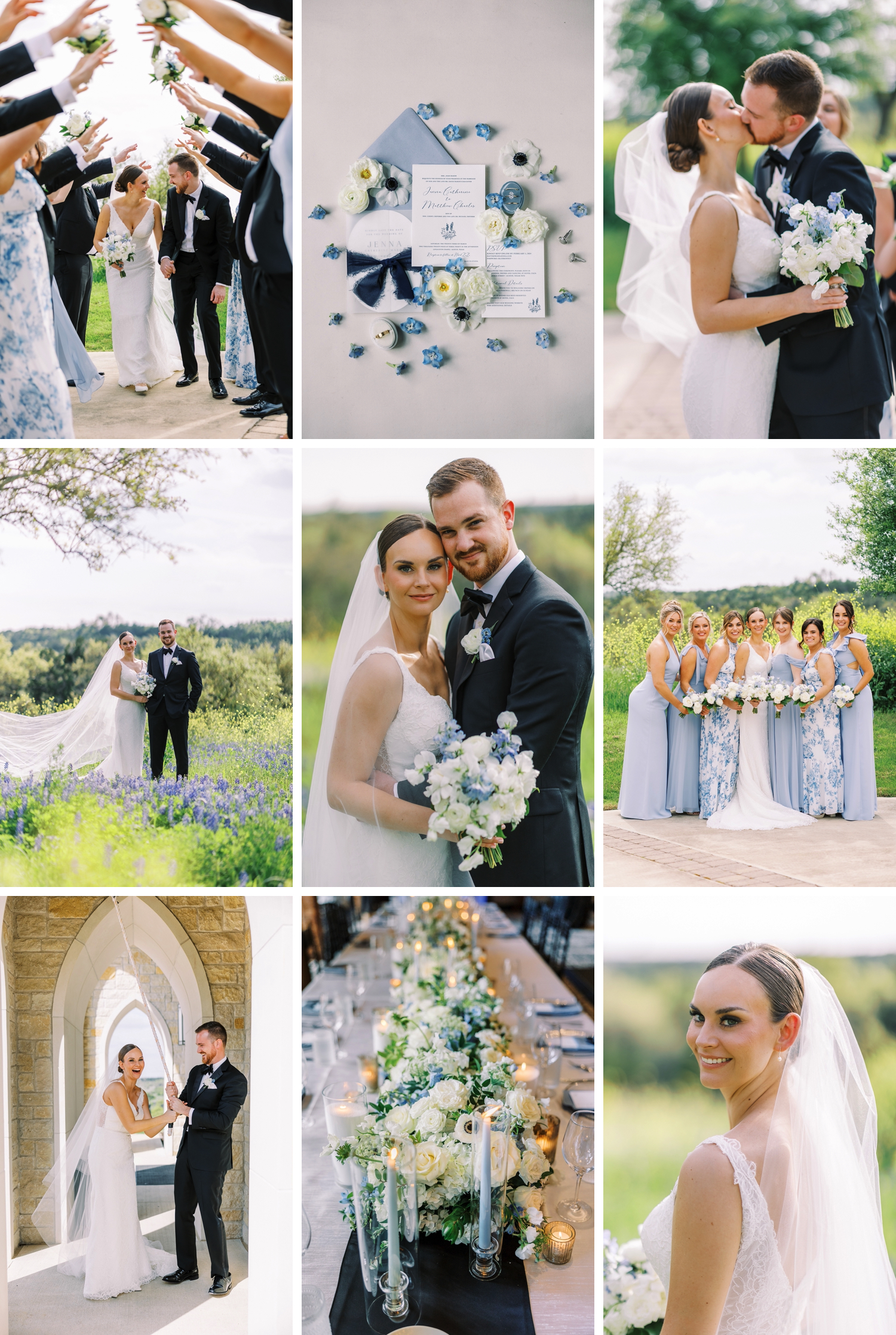 A Spring Wedding with Bluebonnets at LifeAustin Chapel ...